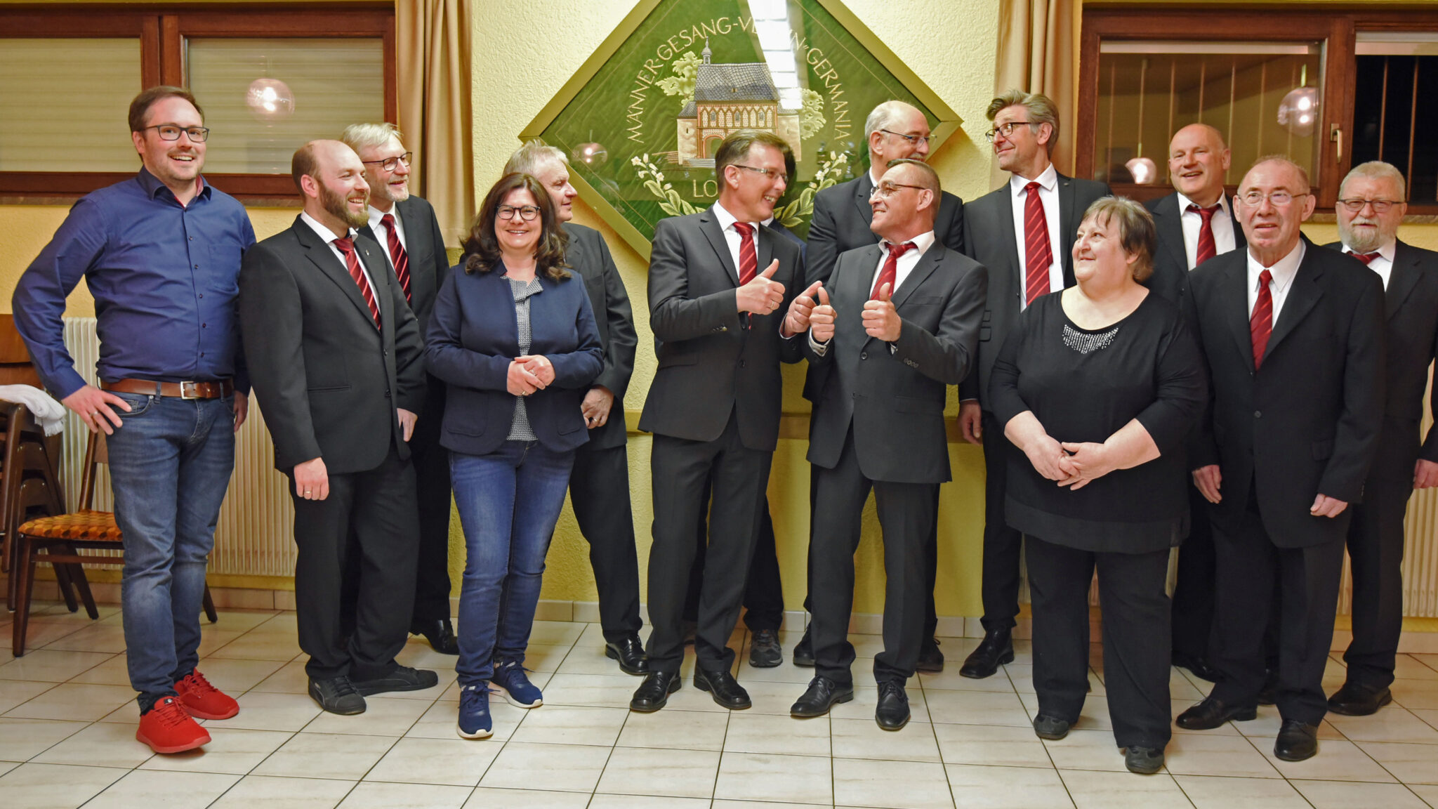 Alter Vorstand und neuer Dirigent - MGV Lorsch